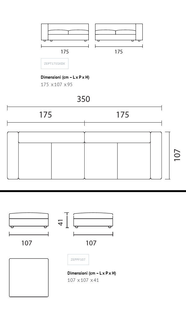 Divano Zenit Plus di Bontempi| Dos Srl, Bari. Arredamento Casa e Ufficio. Vendita anche Online
